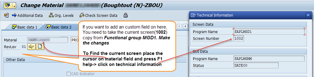 Additional Fields on the Material Master - Learn SAP Program