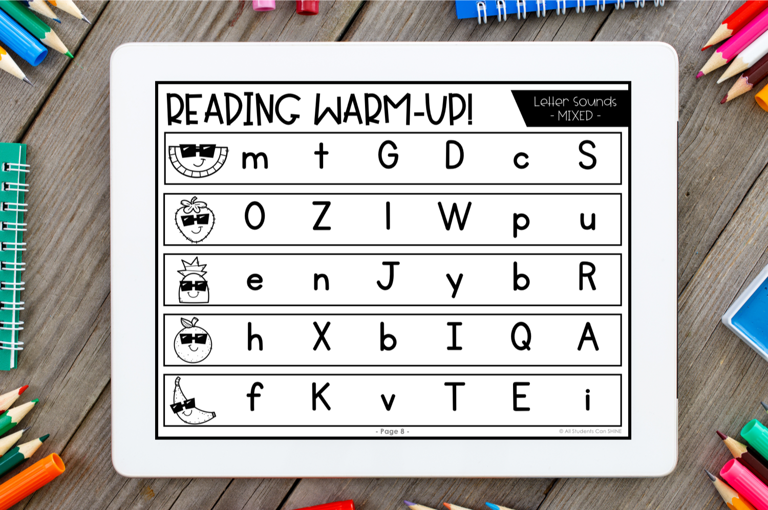 Reading Warm-Ups - All Students Can Shine