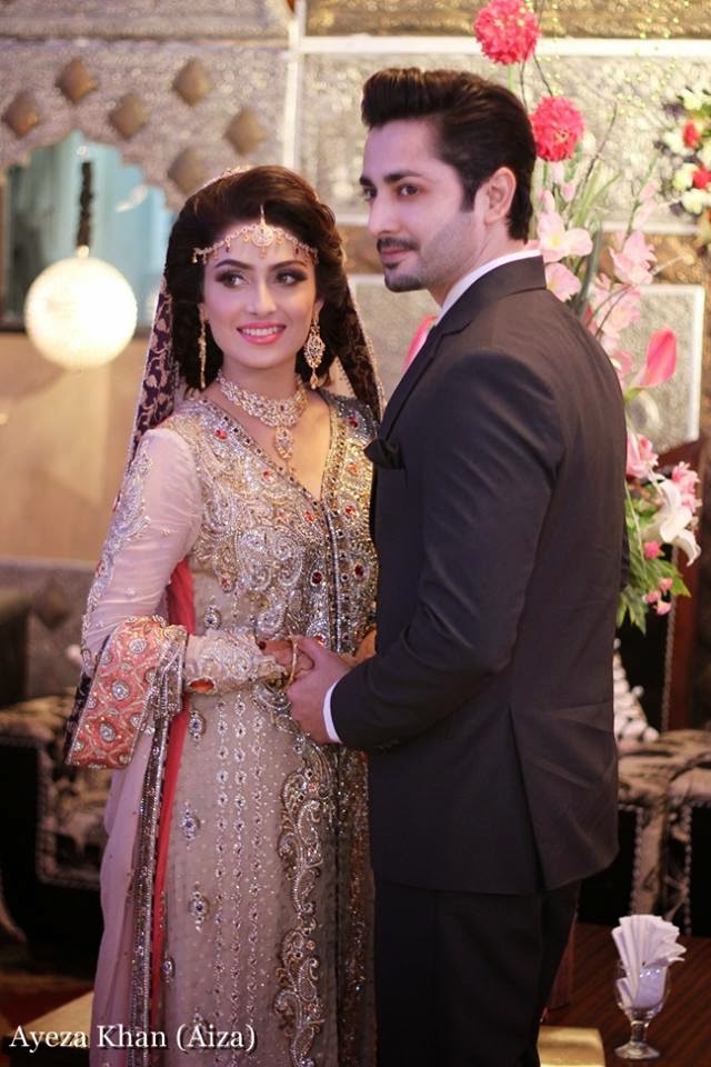 Celebrity Weddings: Ayeza Khan (Aiza Khan) Walima Pictures