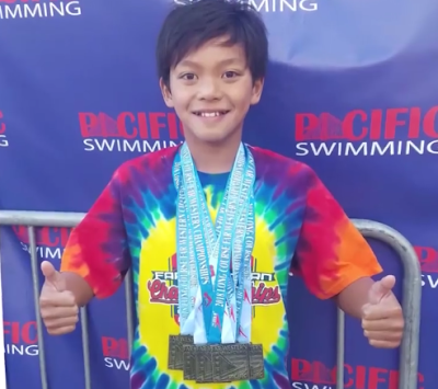 Filipino-American boy Clark Kent Apuada broke Michael Phelps swimming ...