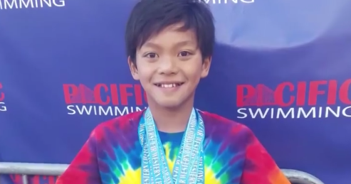 Filipino-American boy Clark Kent Apuada broke Michael Phelps swimming ...