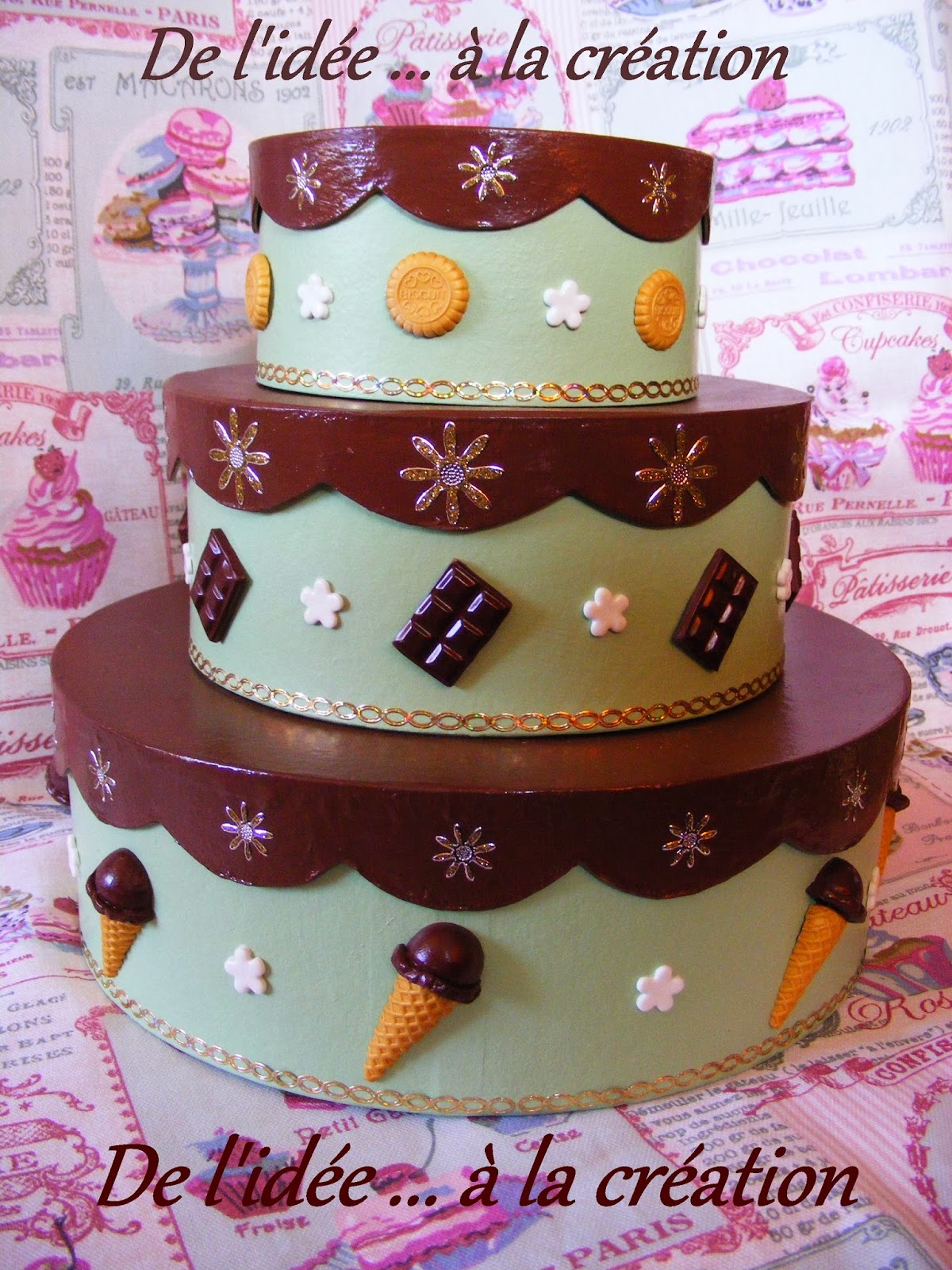 Les Bijoux Gourmands de Jocelyne: Nouveau gâteau déco