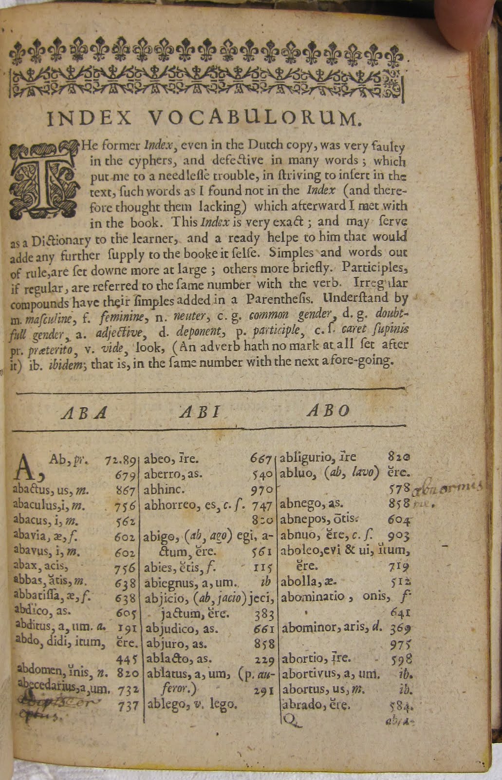MCRS Rare Books Blog: Annotating a 1643 English-Latin Phrase Book