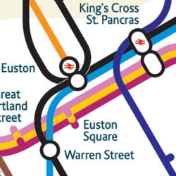&things: Geographically accurate tube map