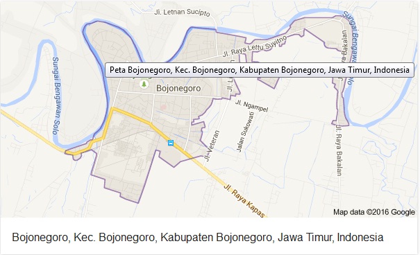 peta arc: wilayah kabupaten Bojonegoro