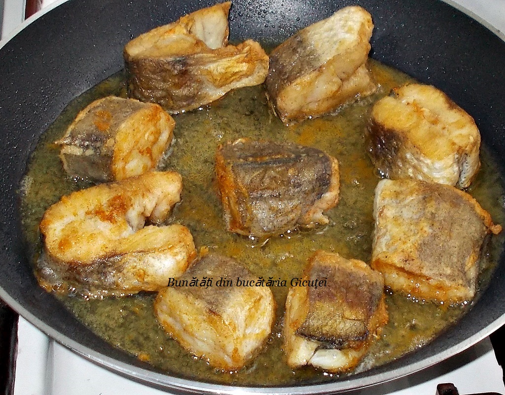 Peste(cod) prajit - Bunătăți din bucătăria Gicuței