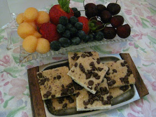 Chocolate Chip Shortbread Squares | Frugal Fast & Fun