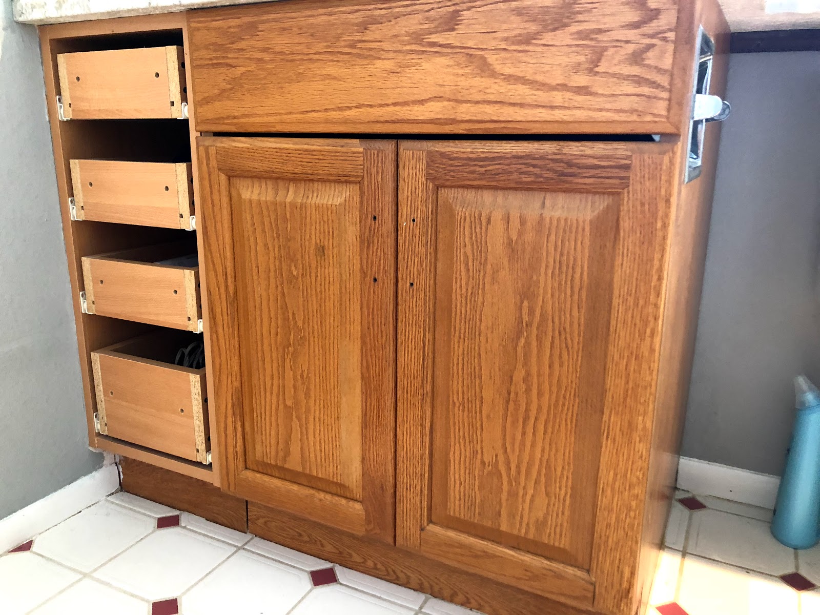 ReThunk Junk: The Cabinets I Dreaded To Paint and Our Family Room ...