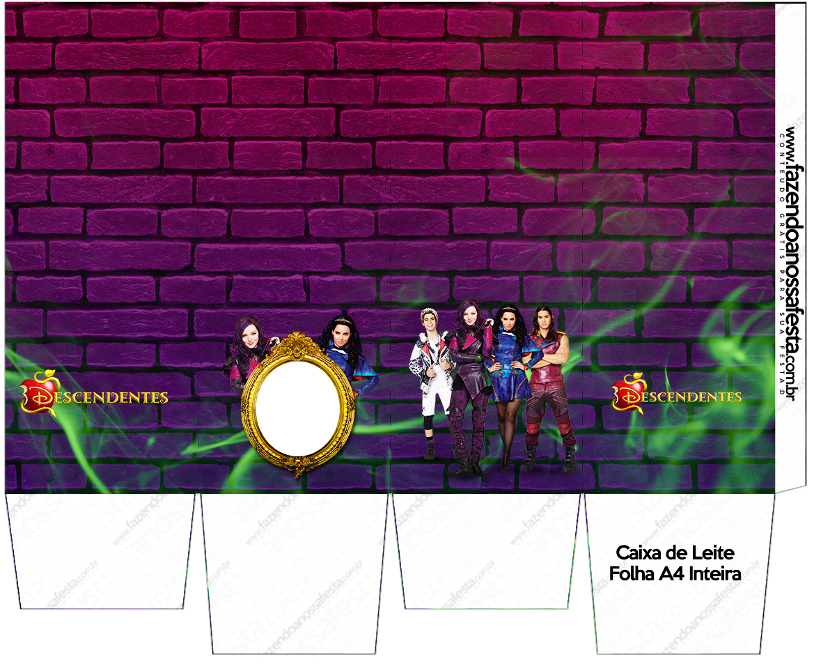 Descendants Party: Free Printable Boxes. - Oh My Fiesta! in english