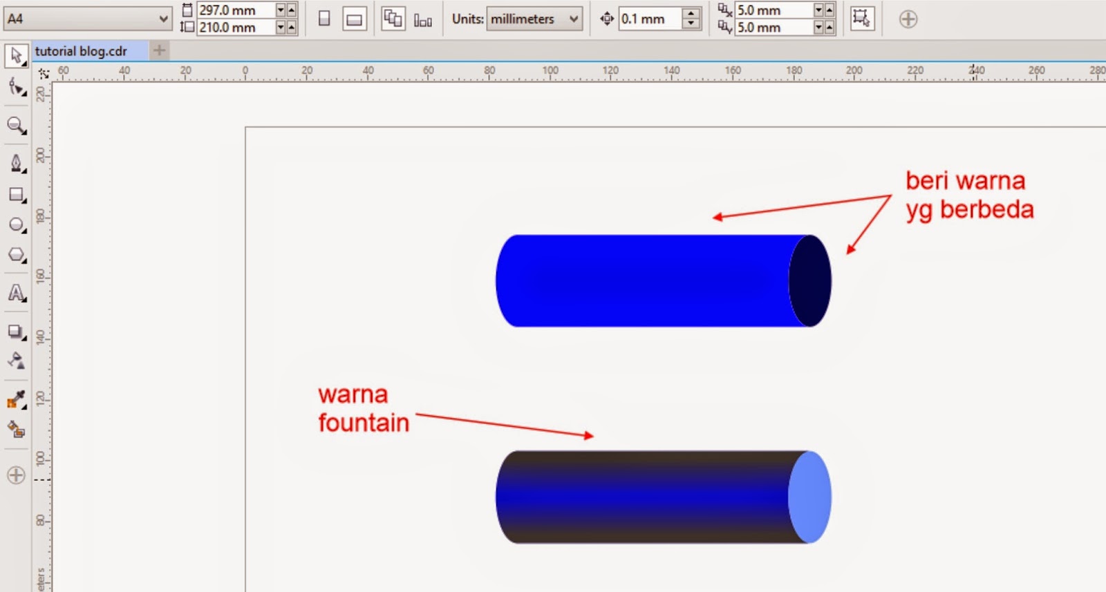 Corel Draw is Easy || Membuat Bangun Silinder - Museum Desain