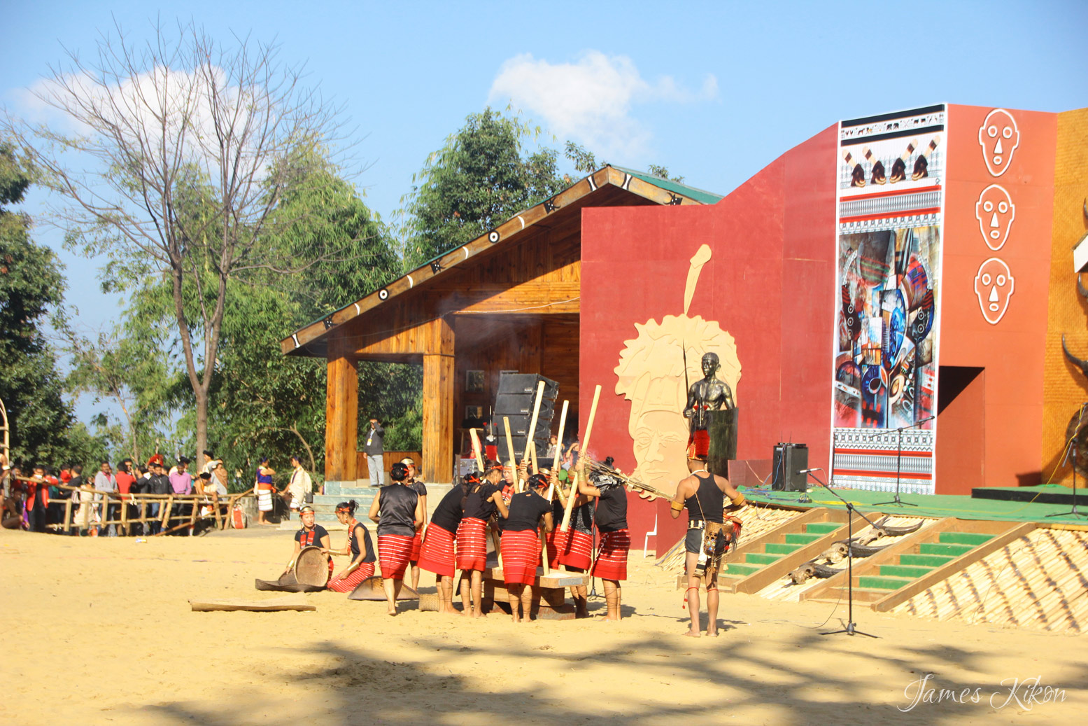 Phom Naga Cultural Troupe In Traditional Attire Displaying Traditional ...