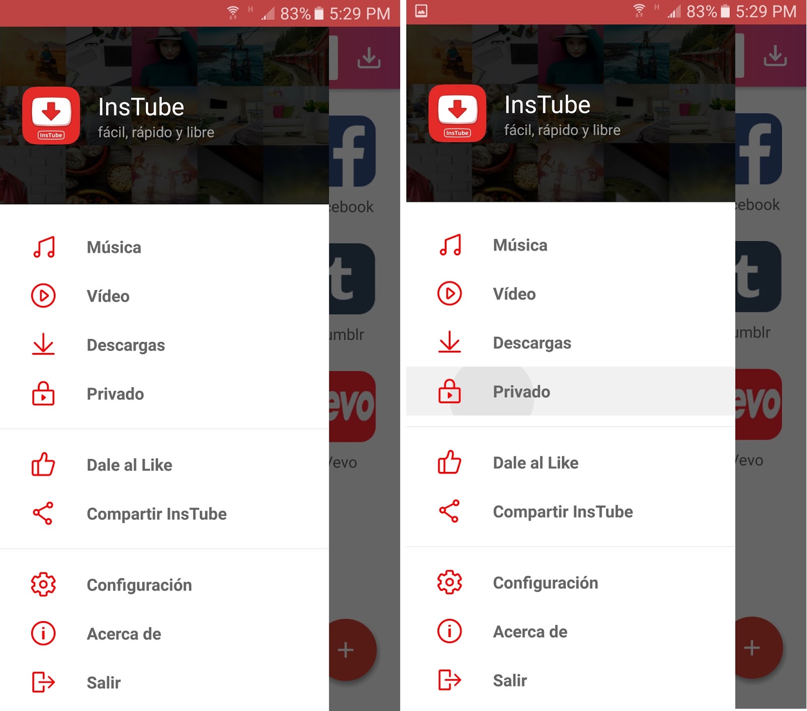 Instube | descarga vídeos y música de Youtube, Facebook, Twitter ...