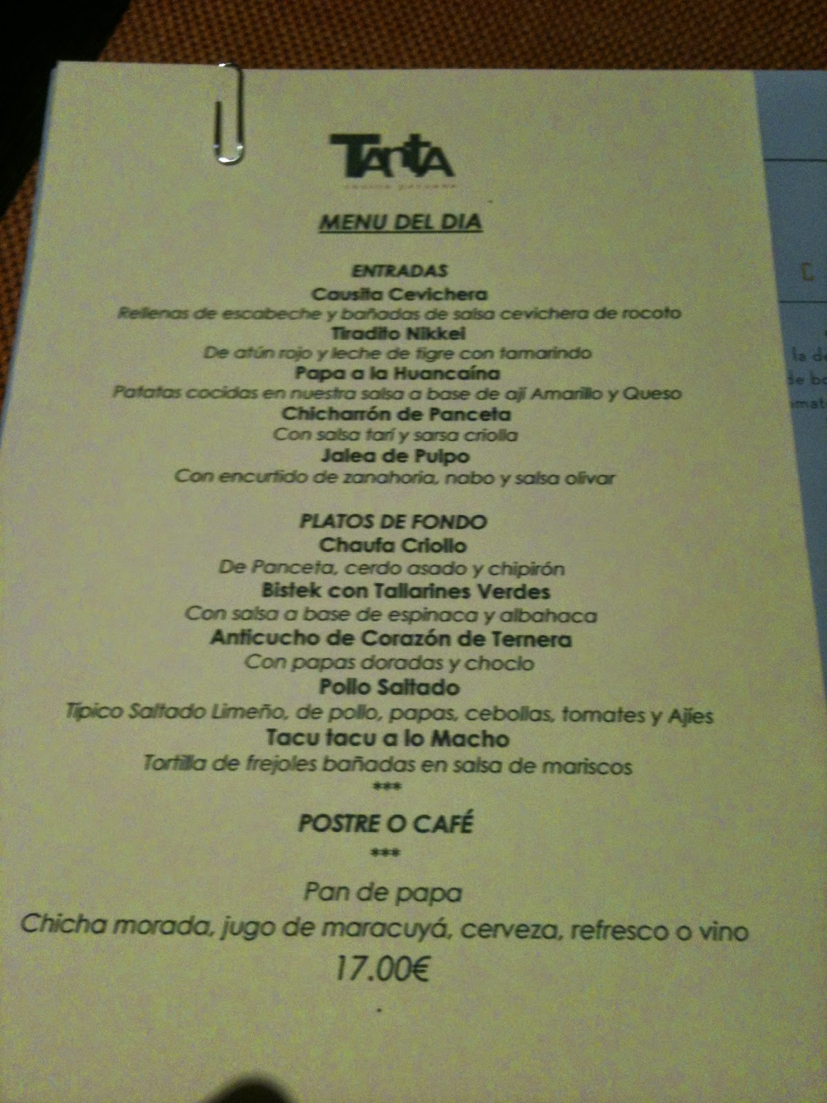 Restaurante Tanta (Madrid)