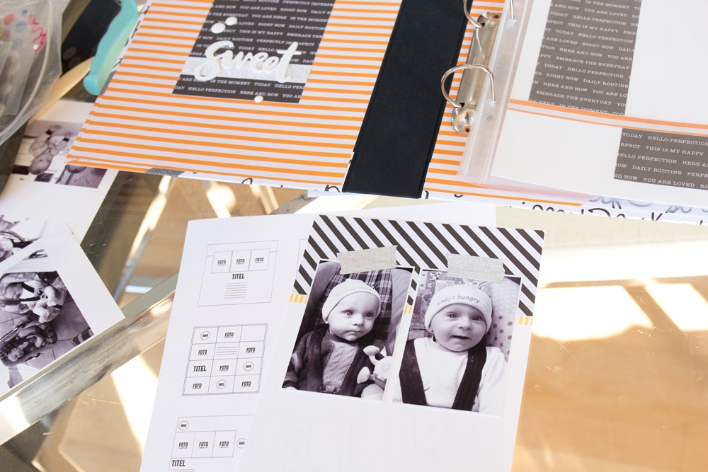 :: danipeuss.de :: BLOG: 6x8" Babyalbum mit Minilayouts selber bauen ...