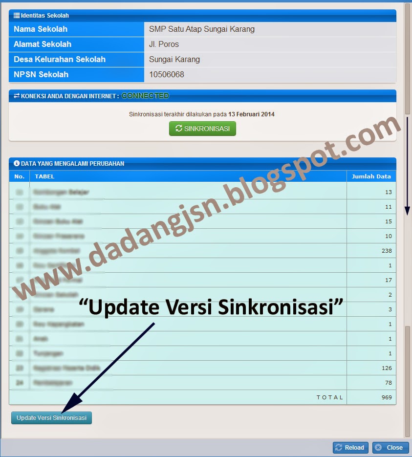 Cara Sinkronisasi Online V.2.0.5 Aplikasi Dapodikdas 2013 | Salam Edukasi