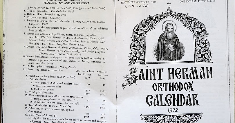 Starting On The Royal Path: Fr. Seraphim about the Calendar