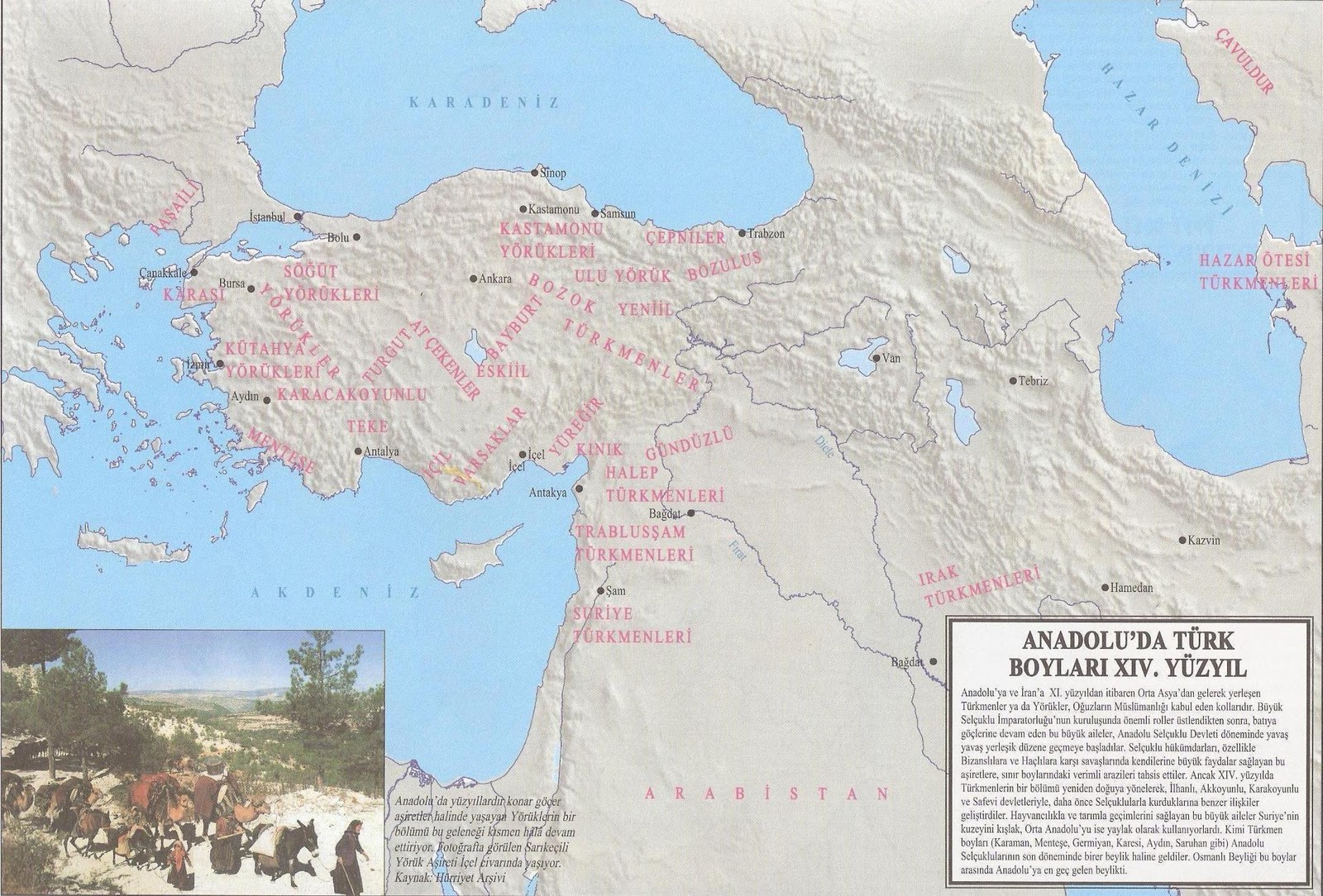 Anadolu Türk Boylari Haritasi - Ders Kitabı Cevapları