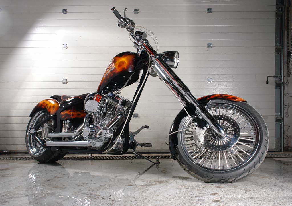 biker excalibur II: Flame Chopper by Fine Custom Mechanics