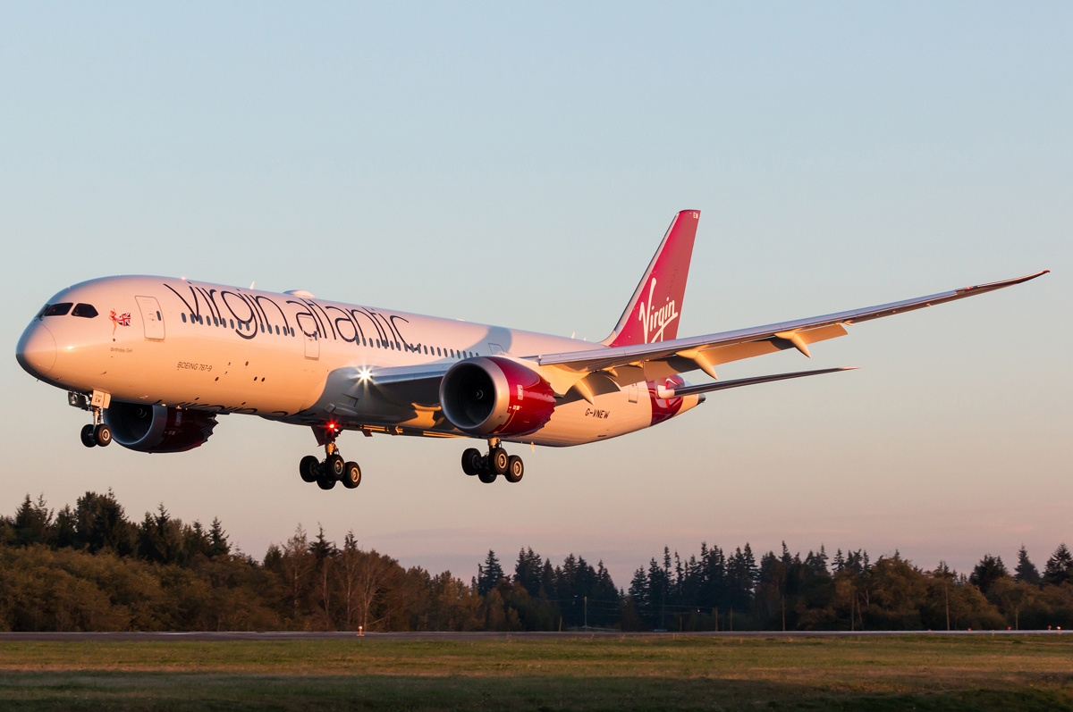 Virgin Atlantic Boeing 787-9 Approaching During Sunset | Aircraft ...