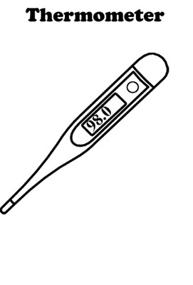 Thermometer Coloring Pages