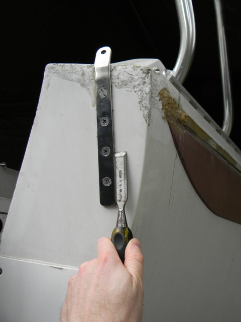 Ericson 25, Oystercatcher: Rigging, Standing, Chainplates, Aft, Removal ...