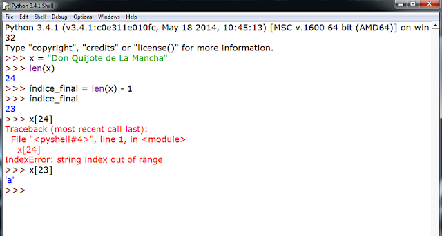 APRENDER A PROGRAMAR CON PYTHON: STRINGS