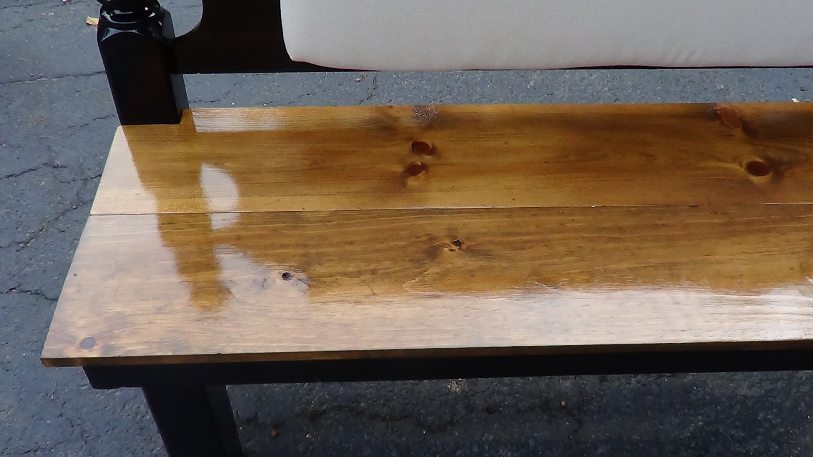 That's Not Junk...Refurbished Recycled Furniture: Headboard turned Bench