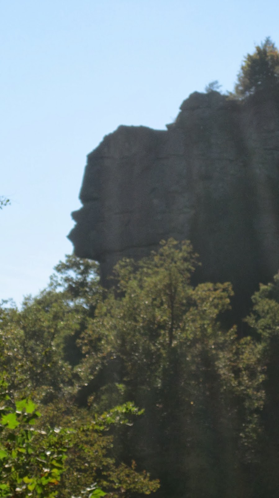 Lee County Virginia: Stop # 1: Stone Face Rock near Stone Creek