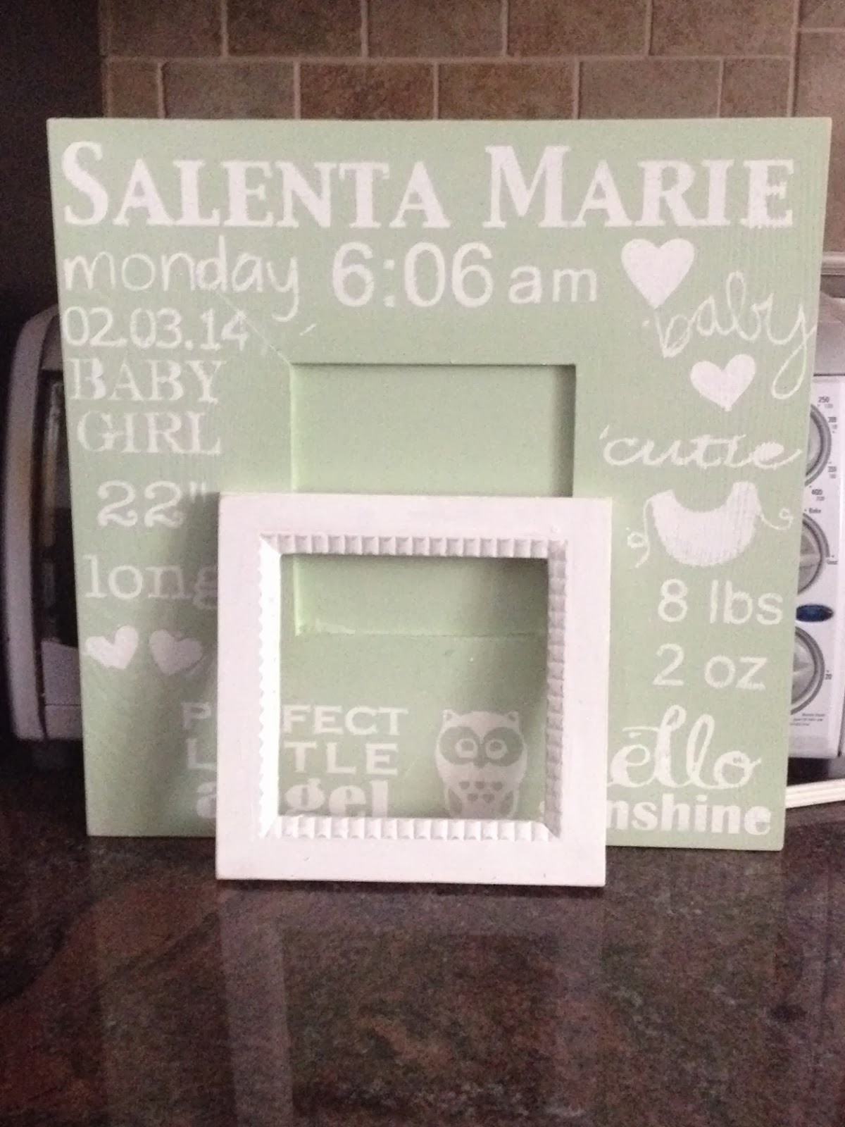Two It Yourself: DIY Chunky Wood Frame (Makes a Great Personalized Baby ...