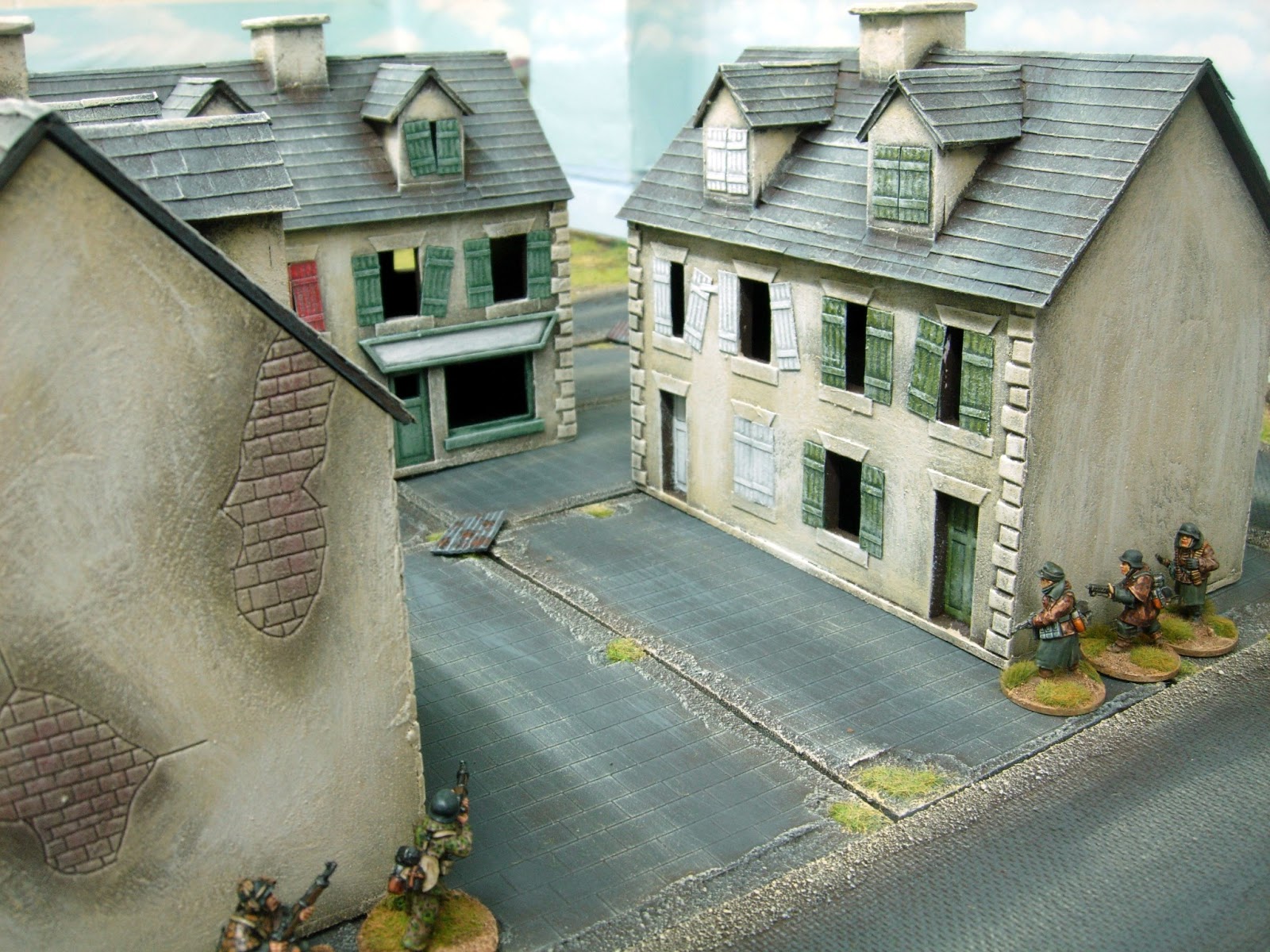 Wargaming with Silver Whistle: WW2 GIRDER BRIDGE & NORMANDY BUILDINGS