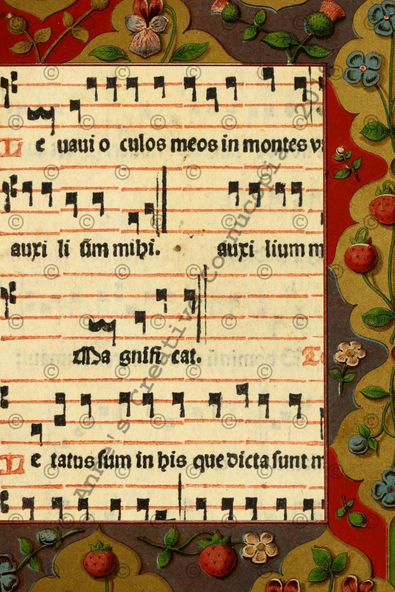 Anne's Creative Cornucopia: "Medieval Sheet Music" - Postcard