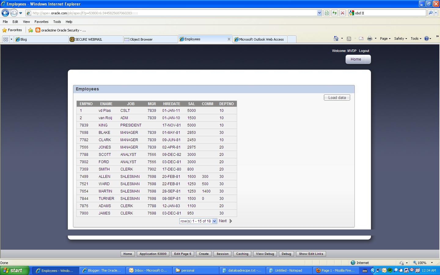 The Oracle APEX blog: Creating a data loader