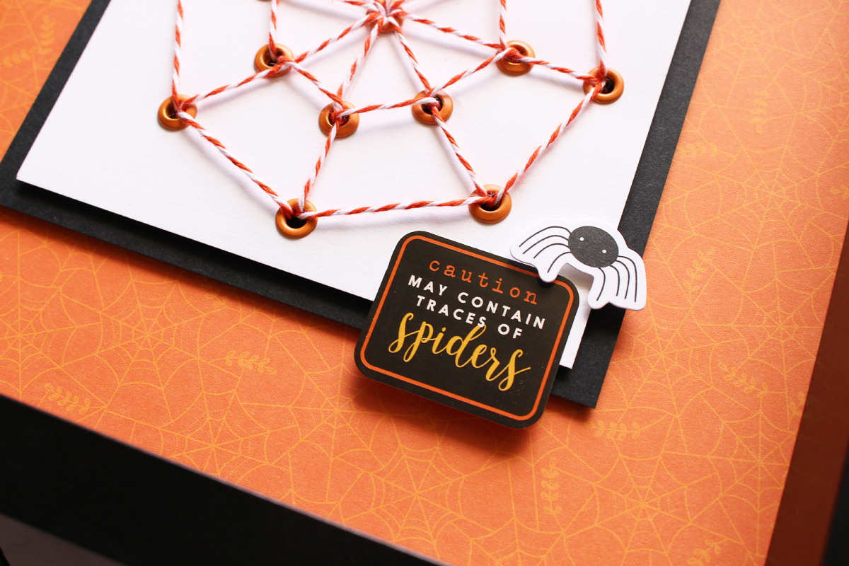 For the Love of Paper: Halloween Decor - String Art with Eyelets