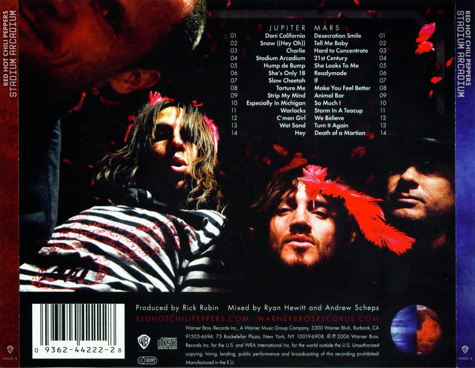 Red Hot Chili Peppers Brasil: Encarte: Álbum "Stadium Arcadium" (2006)