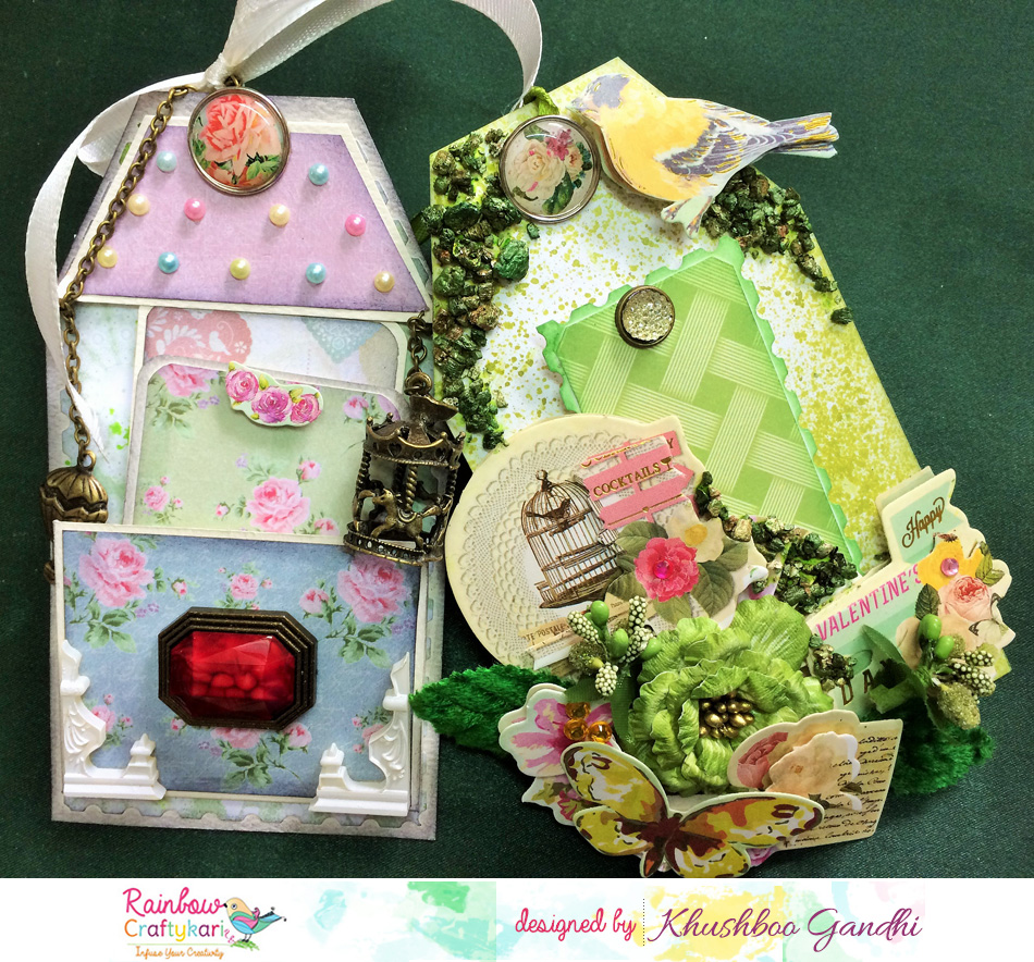 Welcome to Rainbow Craftykari Blog: Stylish and Classy Tags Tutorial by ...