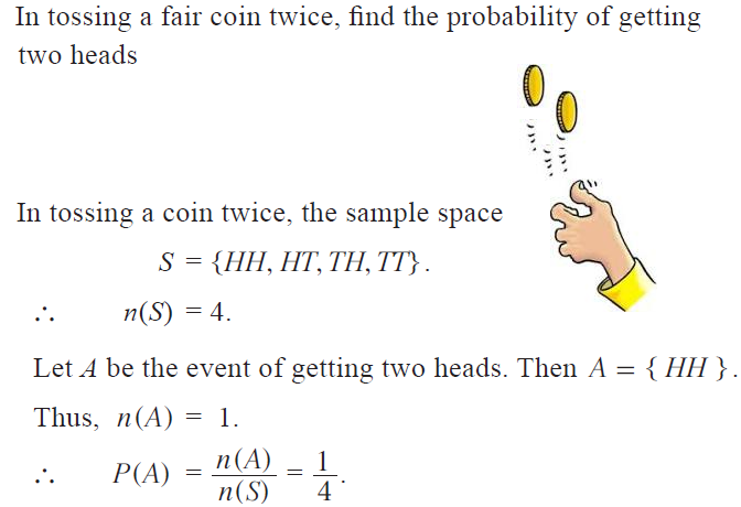 OMTEX CLASSES: In tossing a fair coin twice, find the probability of ...