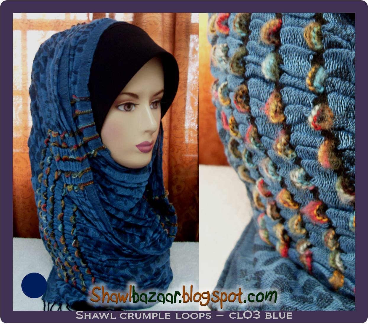 Shawl Bazaar: Shawl Crumple Loops RM20