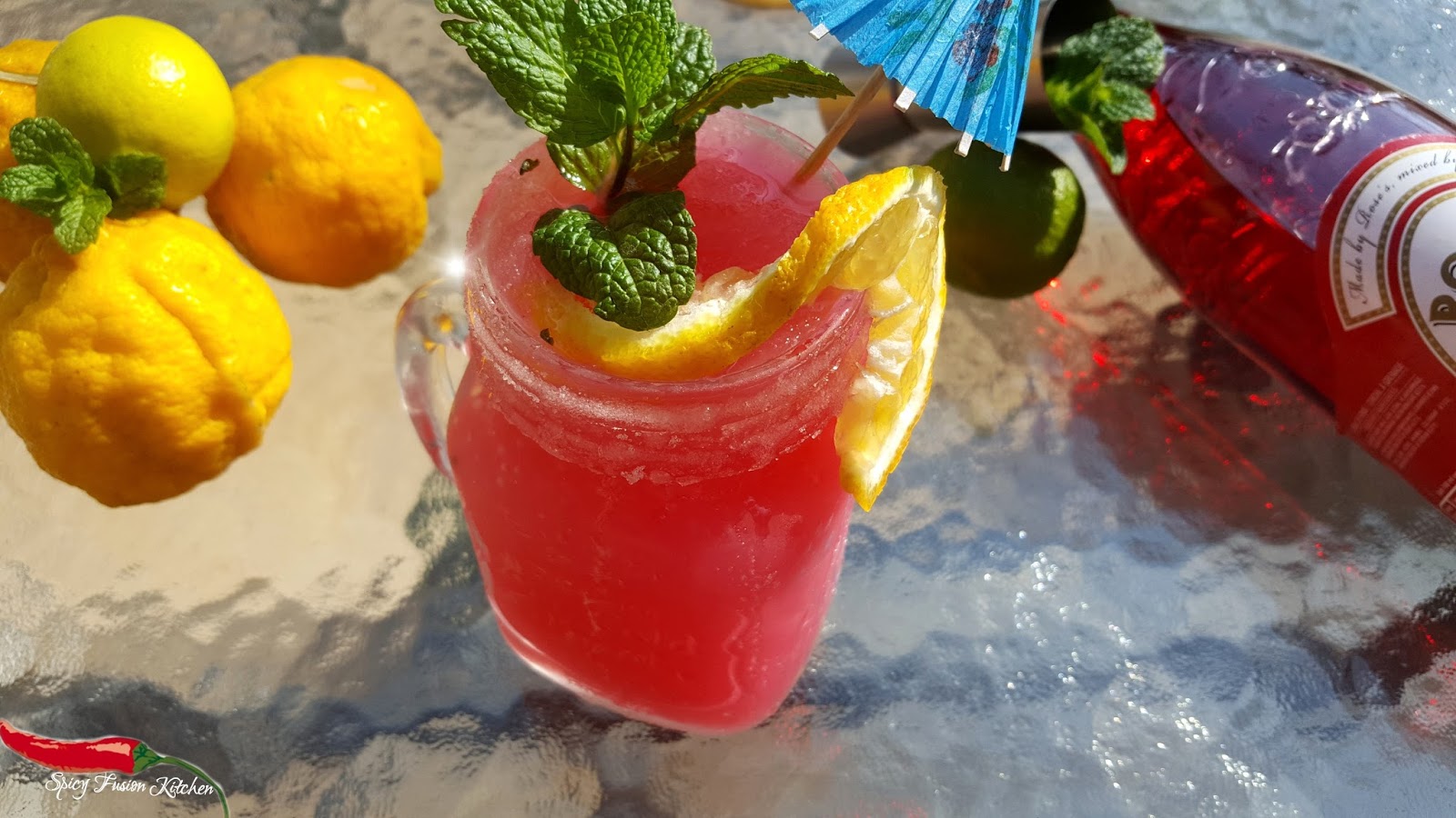 Pink Lemonade Mocktail Recipe - Spicy Fusion Kitchen
