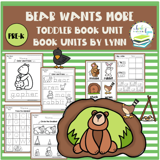 BEAR WANTS MORE TODDLER BOOK UNIT ~ Book Units by Lynn