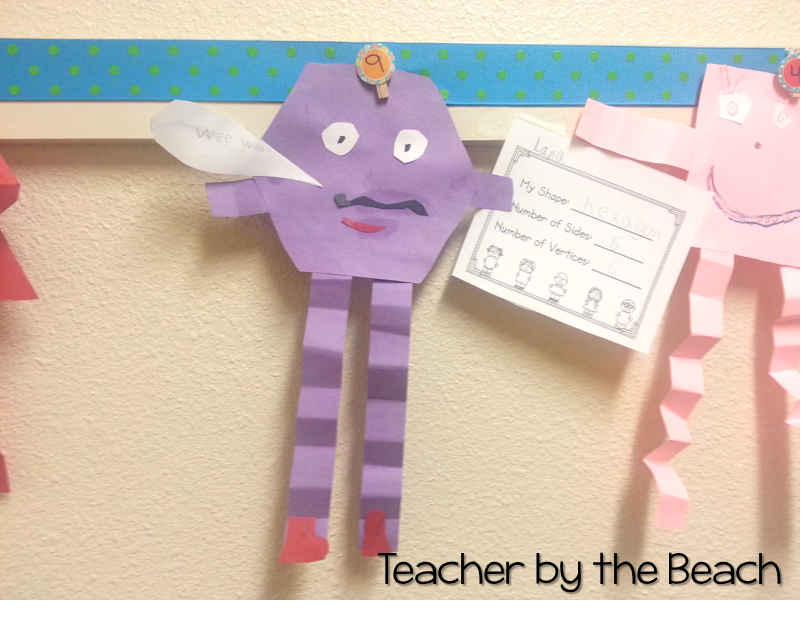 Fun with 2-D Shape Friends - Teacher by the Beach