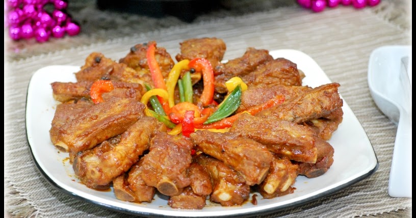 Pinay In Texas Cooking Corner: Stir Fried Pork Spare Ribs with Bell ...