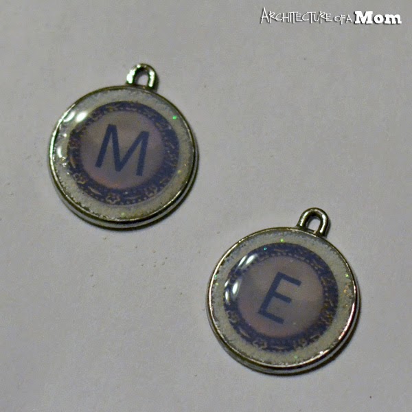 Architecture of a Mom: Mod Podge Initial Necklaces