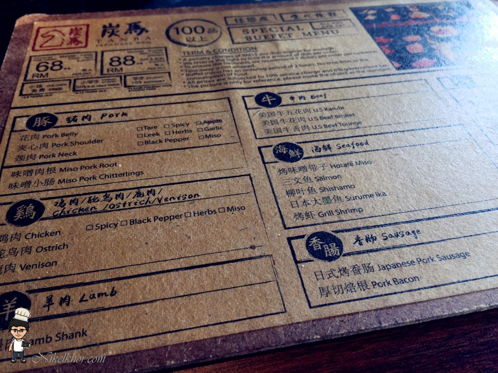 TANBA Japanese BBQ 炭馬日式烧烤 @ Taman Molek, Johor Bharu | Nikel Khor ...