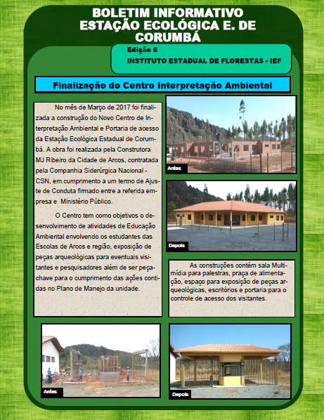 Boletim Informativo Estação Ecológica Estadual de Corumbá - EEECO - Ed.6