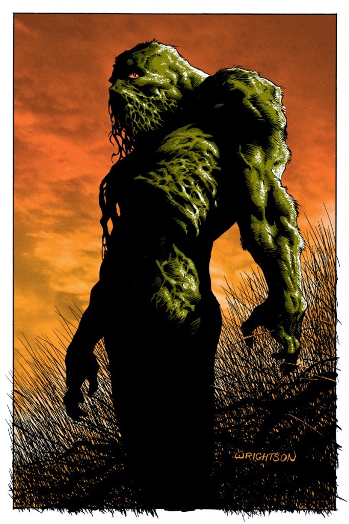 INSIDE THE ROCK POSTER FRAME BLOG: Bernie Wrightson Sunset Swamp Thing ...