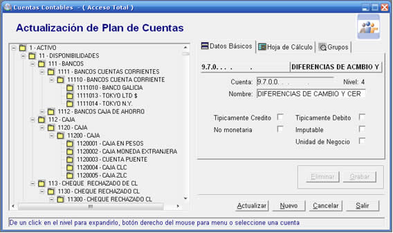 ERP Alamo: Módulo Contable (MCG)