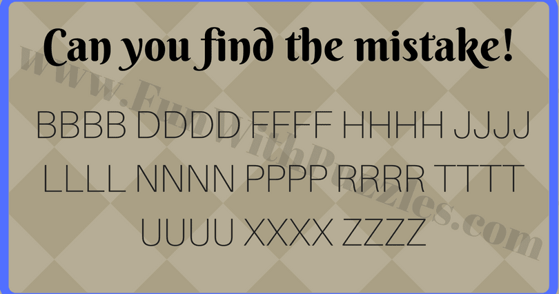 Visual Challenge: Find the Mistake in the Picture Puzzles