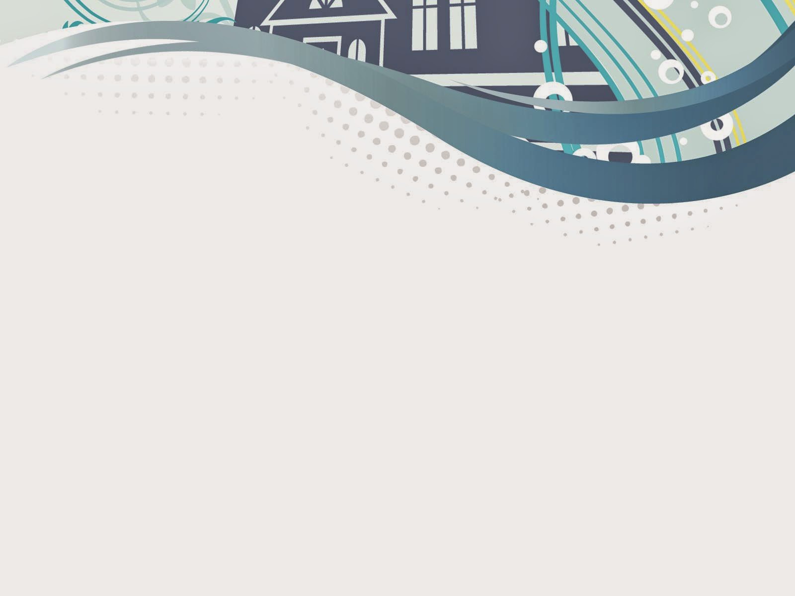 Free Powerpoint Template Home Blue | Powerpoint Interaktif