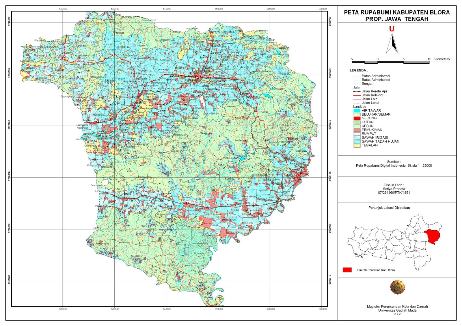 Peta Kota: Peta Kabupaten Blora