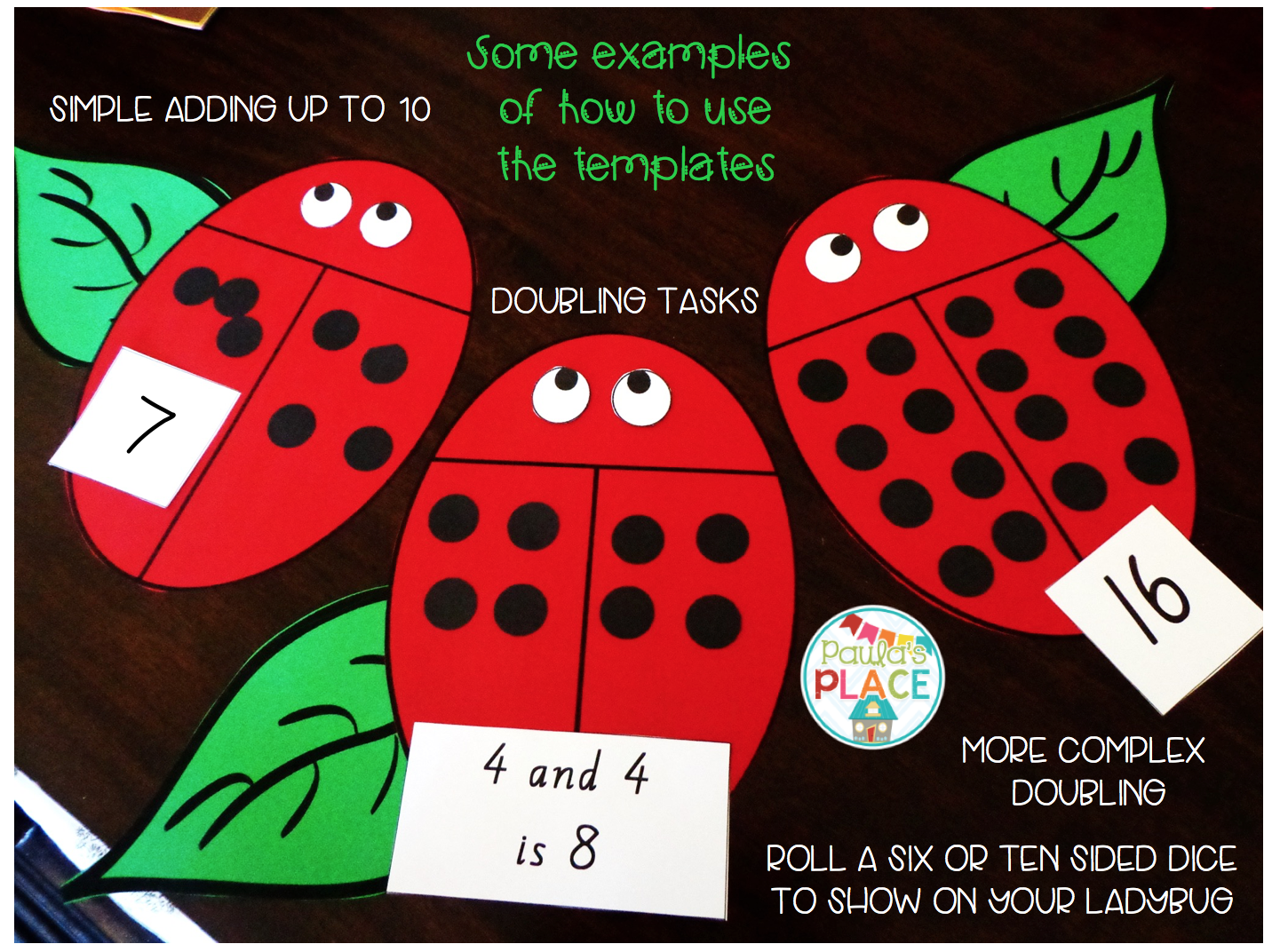 Paula's Place Teaching Resources: A ladybug maths task for adding and ...